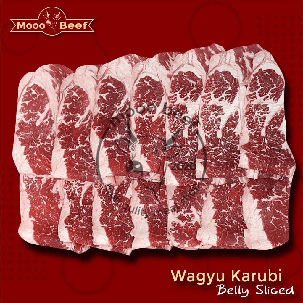 Jual Wagyu Karubi Belly Sliced - 500 gr | Shopee Indonesia