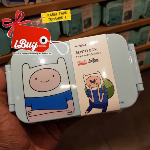 Jual Miniso Adventure Time Fin The Human Bento Box Bekal Tempat Makan ...