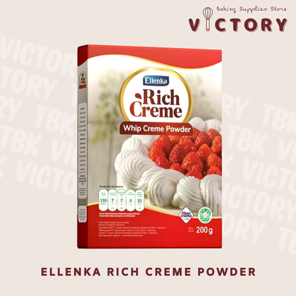 Jual Ellenka Rich Creme Whip Cream Powder | Shopee Indonesia