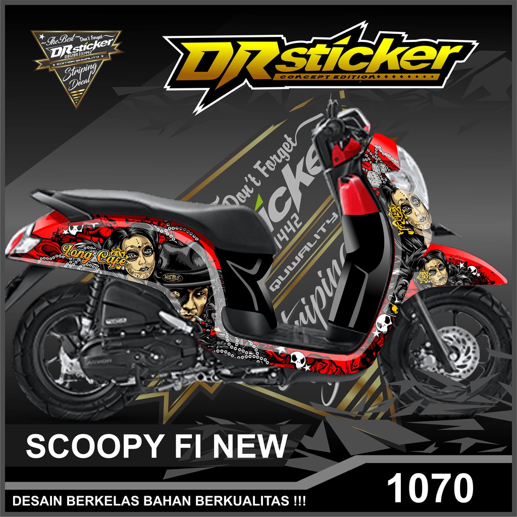 Jual Decal Scoopy New 2021 full body / Decal sticker motor Scoopy full ...