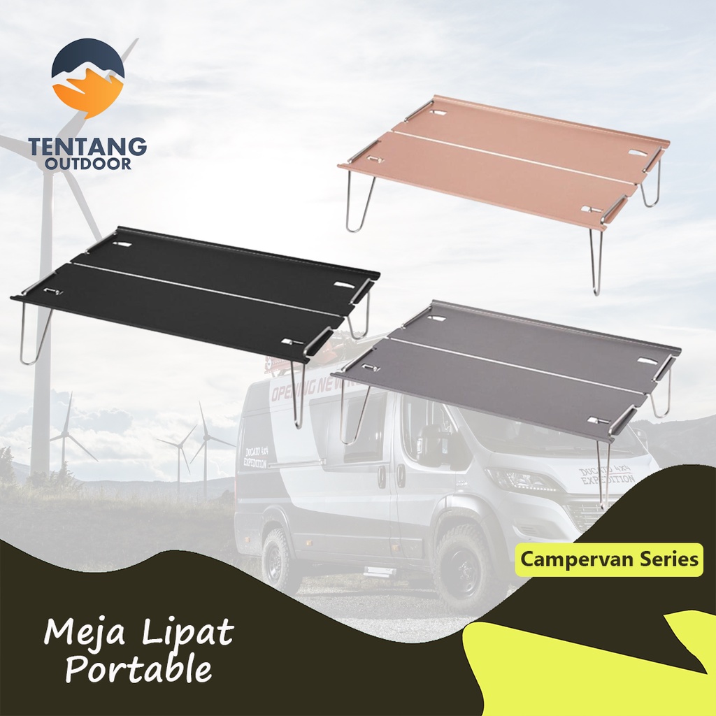 Jual Meja Lipat Portable Aluminium Alloy Meja Camping Campervan Hiking ...
