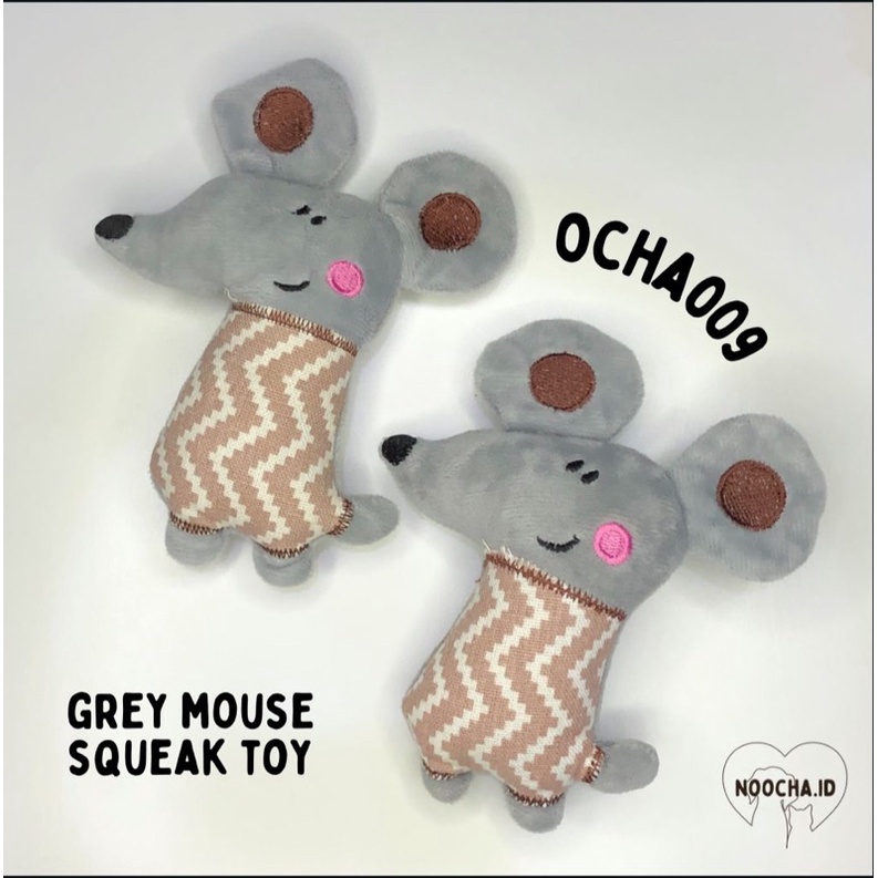 Jual Grey mouse Squeak toy - Mainan Anjing (Noocha.id) | Shopee Indonesia