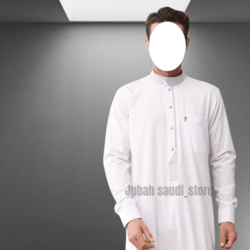 Jual JUBAH AL RAZ PUTIH/KOMBINASI BORDIR/JUBHA SAUDI | Shopee Indonesia