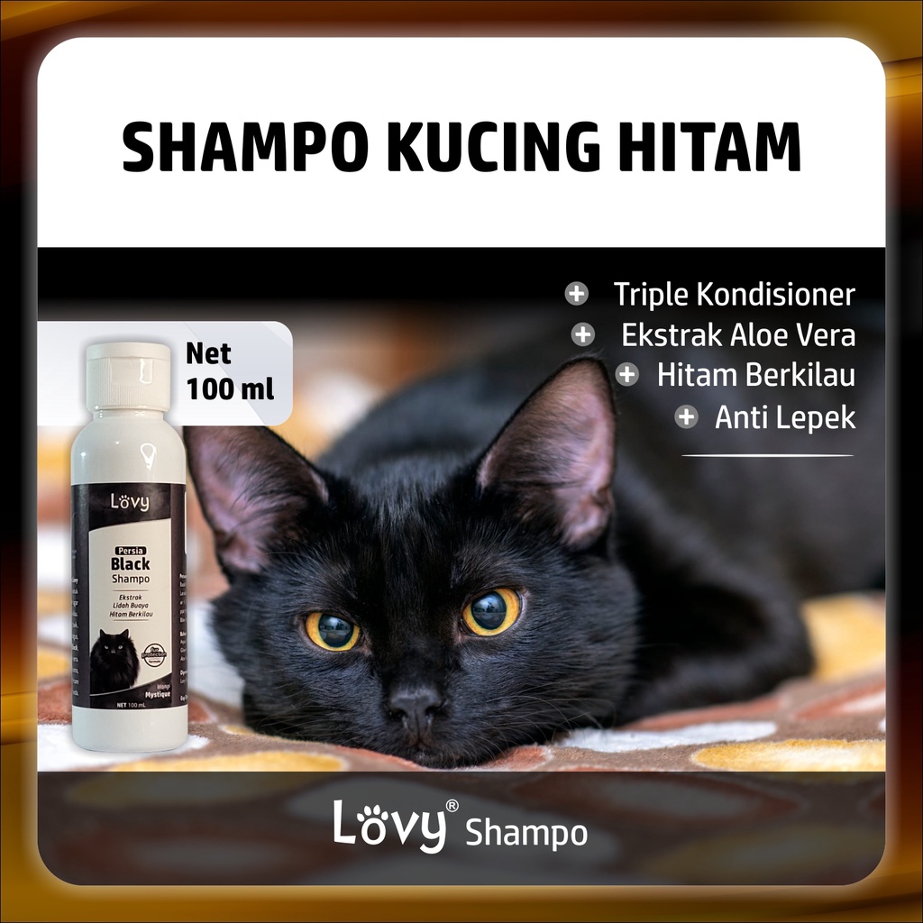 Jual Shampo Kucing Bulu Hitam - LOVY Black Persia 100ml - Lebih Hitam ...