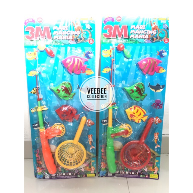 Jual Alat pancing set sedang/ mainan memancing/ fishing game/ toys ...