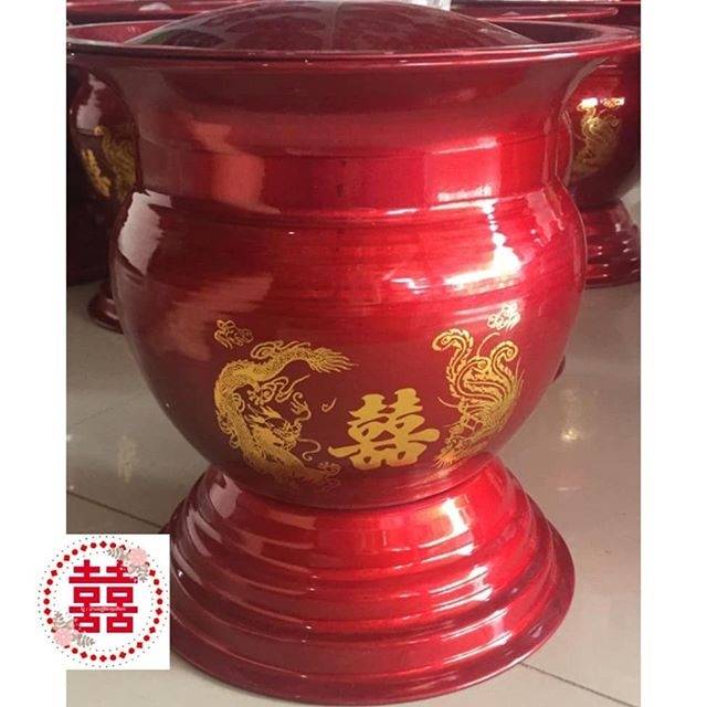 Jual Pispot wedding stainless steel / pispot shuang xi / pispot besi ...