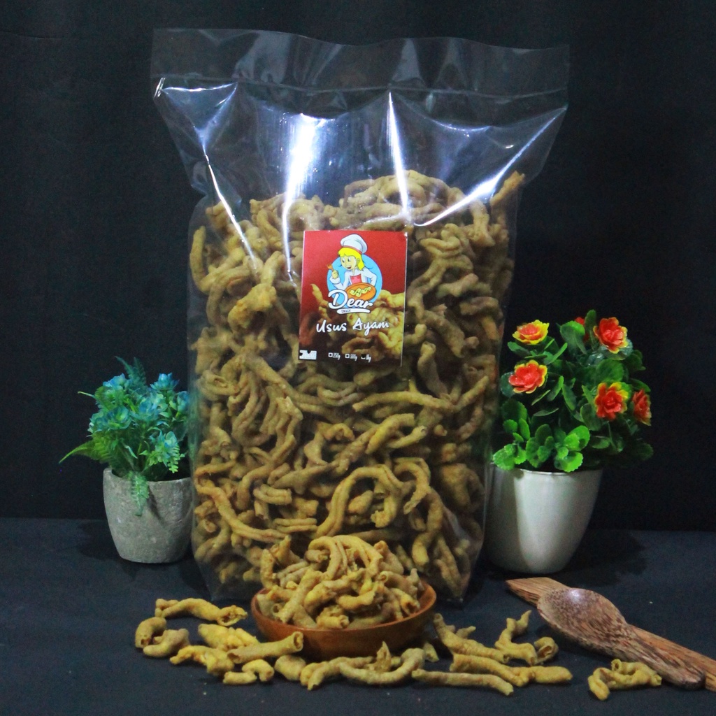 Jual Usus Ayam Crispy / Keripik Kripik Usus Ayam / Crispi Balado Pedas ...