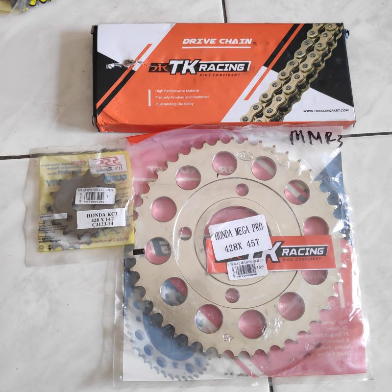 Jual gear set TK racing CB150R CBR150R Verza Sonic Supra GTR | Shopee ...