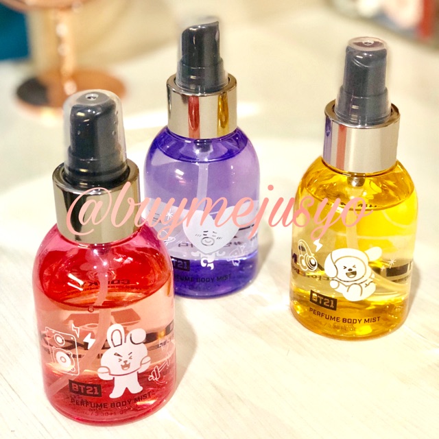 Jual BTS BT21 X OLIVEYOUNG PARFUME BODYMIST (PRE LOVED) | Shopee Indonesia