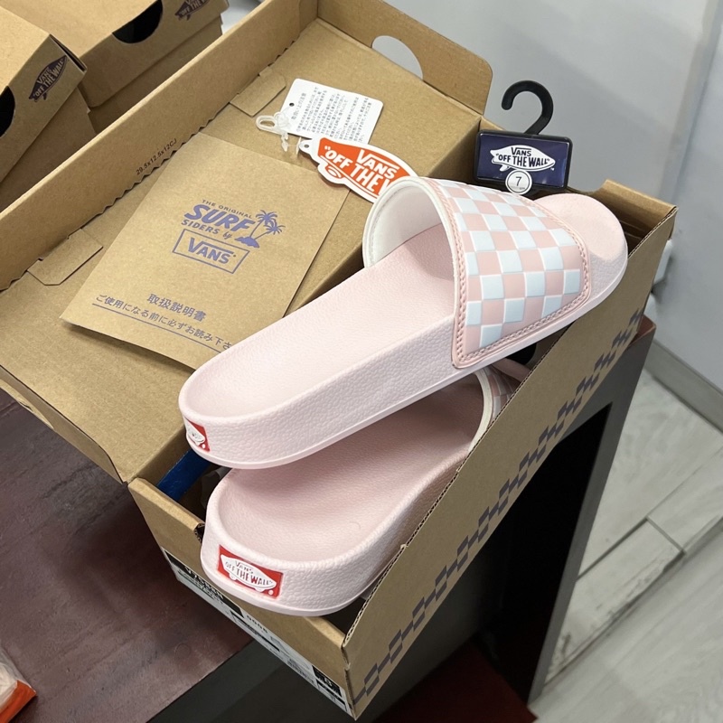 Jual Vans Sandal Slide On Slipper Surf Japan (Pink Checkerboard ...