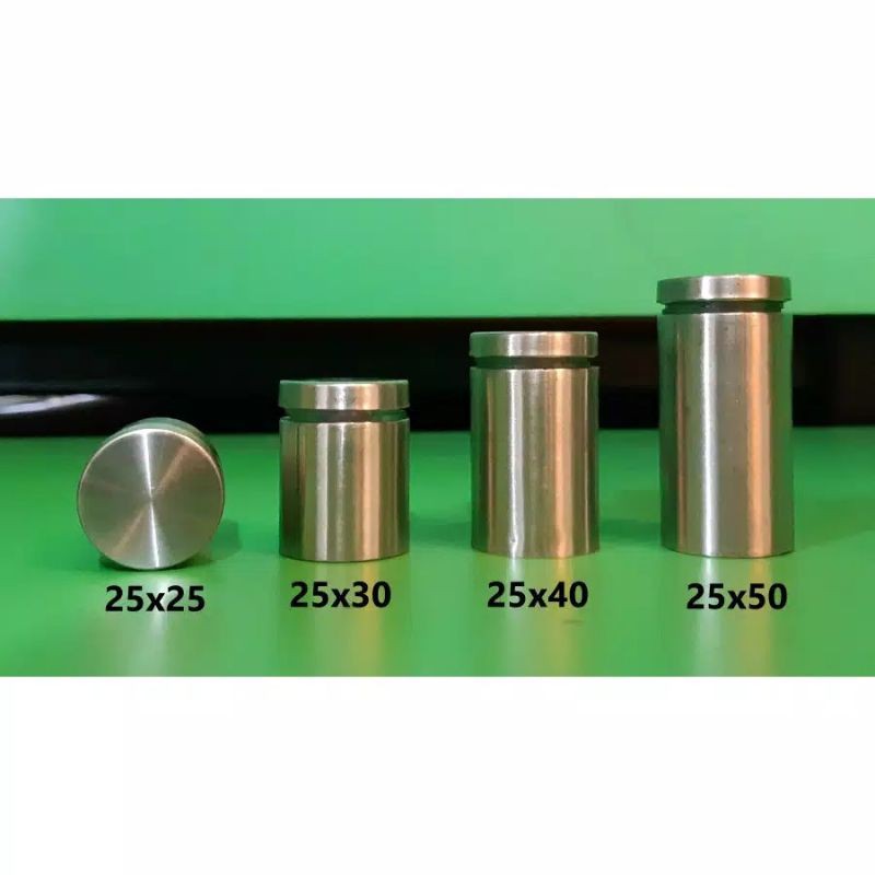 Jual Pen Iklan / Baut Sekrup Kaca Akrilik 25 x 25 komplit | Shopee ...