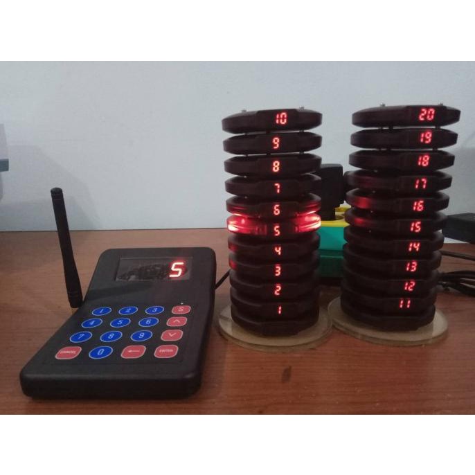Jual Foodcourt Wireless Paging System Calling Guest Food Court Pager ...