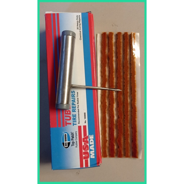 Jual Jarum Tambal Ban Tubles Kecil +Karet Cacing Tambal Ban Tubles 1 ...