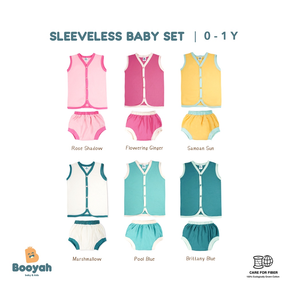 Jual Booyah Baby & Kids Set Pakaian Bayi - Sleeveless Baby Set (0-1 ...
