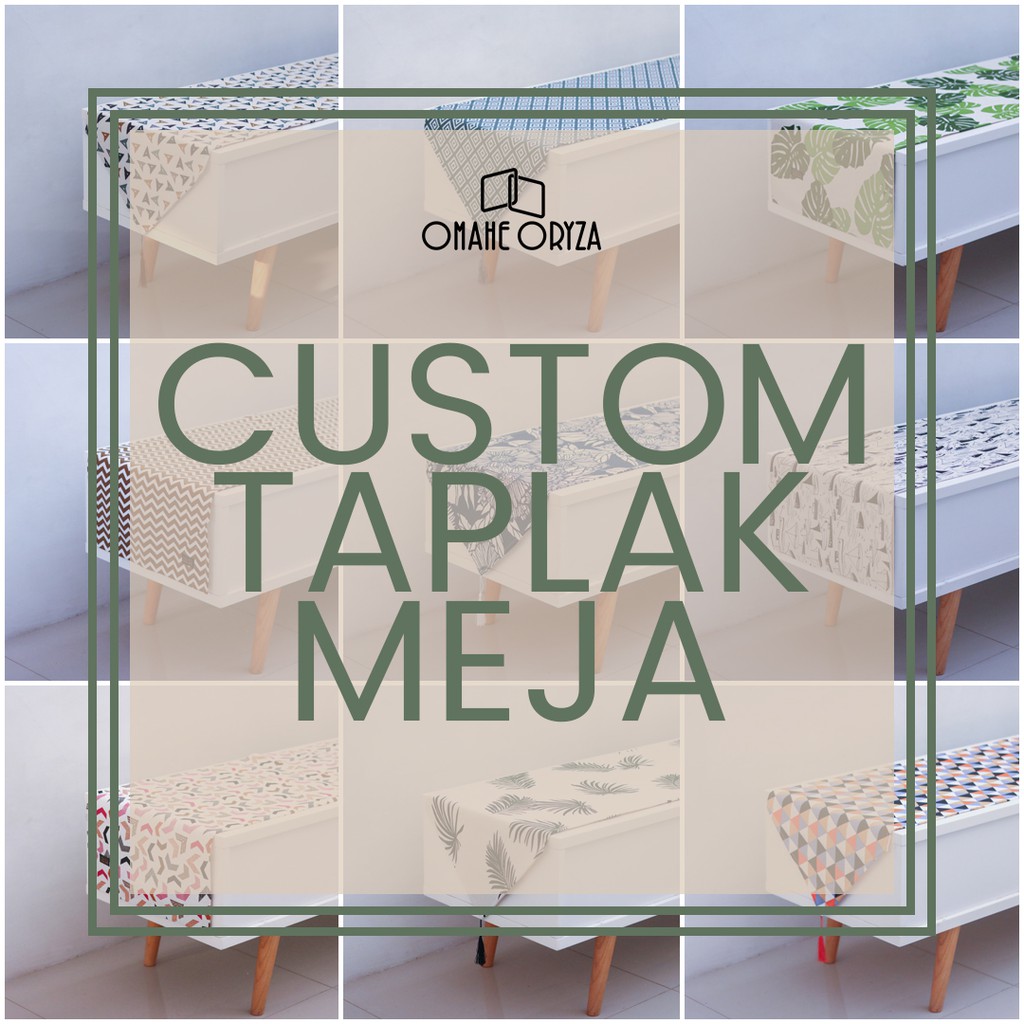 Jual Custom Ukuran Taplak Meja Panjang Minimalis Request Ukuran Table ...