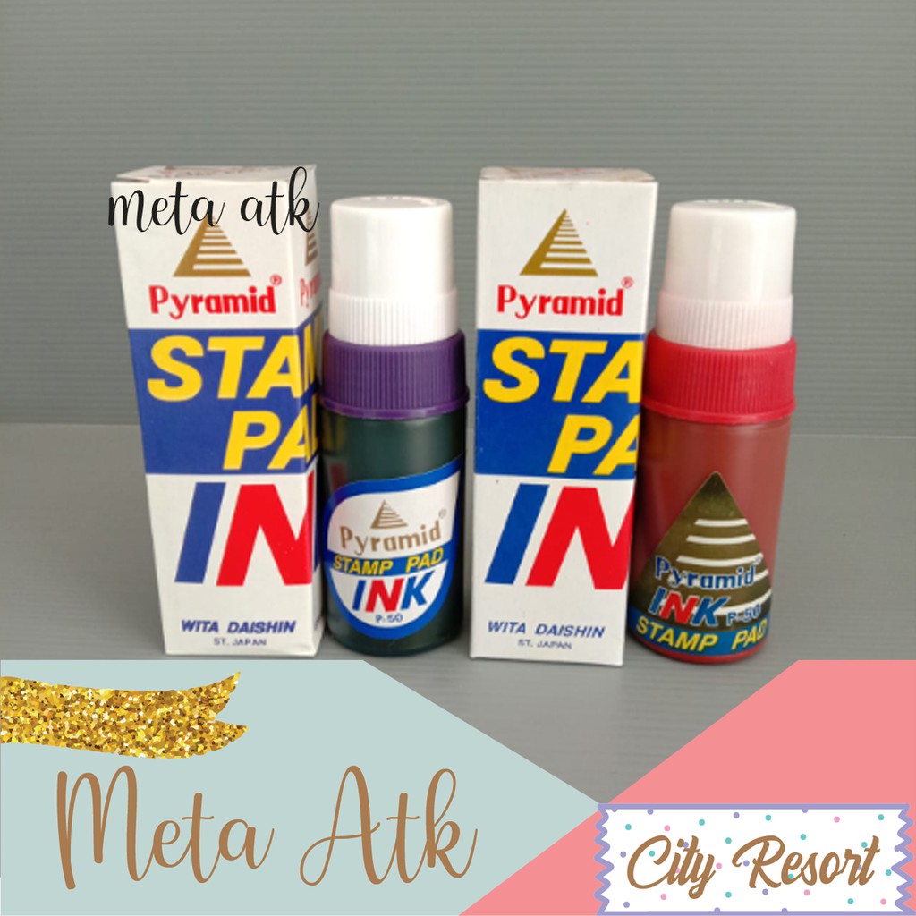 Jual Tinta Stampel / Stamp Pad Pyramid 50cc | Shopee Indonesia