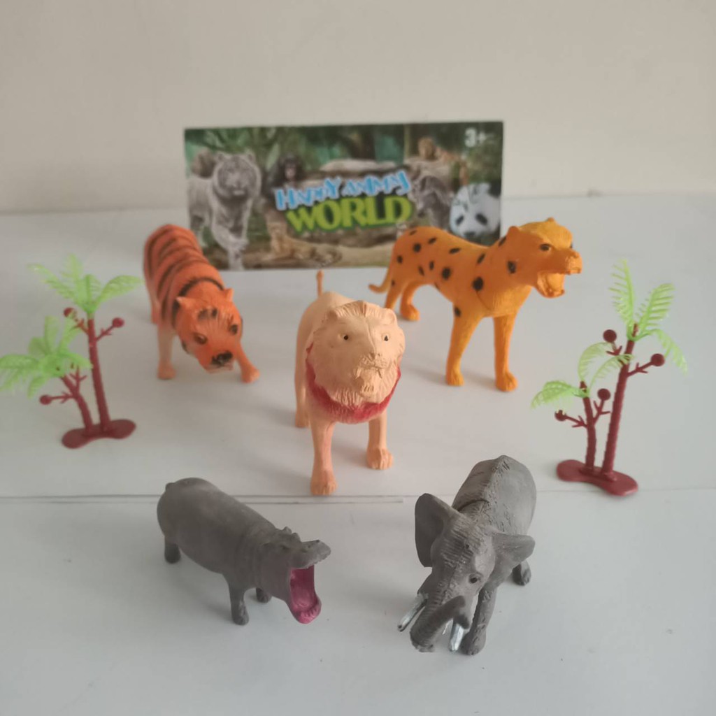 Jual Mainan Happy Animal World Binatang Darat Toys | Shopee Indonesia
