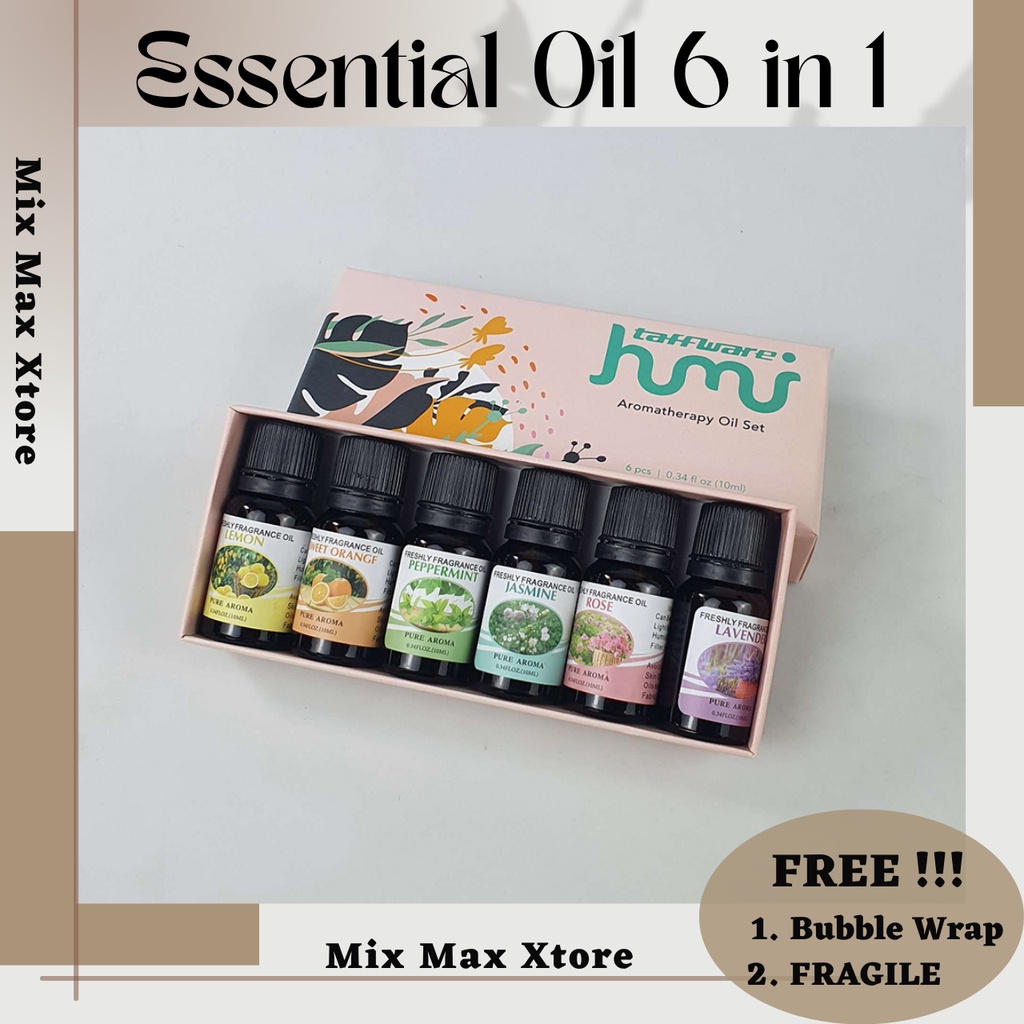 Jual Taffware Essential Oil 6 in 1 Minyak Aromaterapi Oil Diffuser ...
