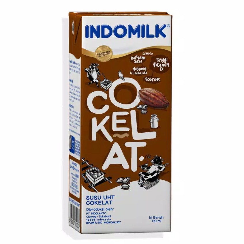 Jual Indomilk Susu UHT Rasa Cokelat 190 ml | Shopee Indonesia
