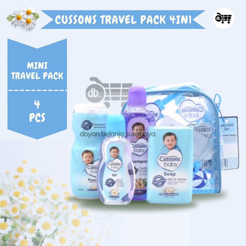 Jual Cussons Baby Travel Pack/ Cussons Gift Set Small Mini Bag/ Cussons ...