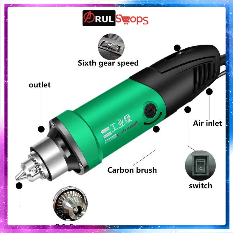 Jual Wan Sheng Da Bor Listrik Polishing Engraver Grinder Drill 500W - WG01 | Shopee Indonesia