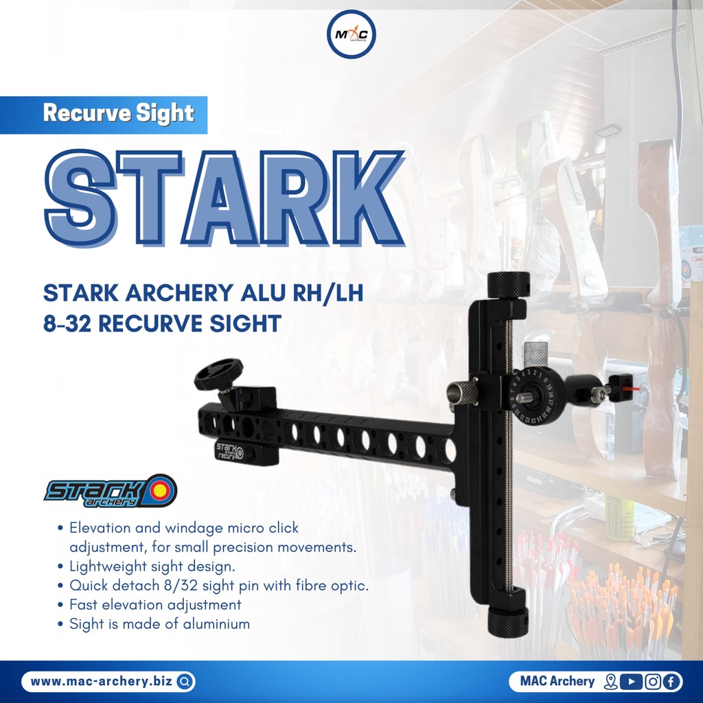 Jual SIGHT RECURVE STARK ARCHERY - Fisir Visir sight murah - busur ...