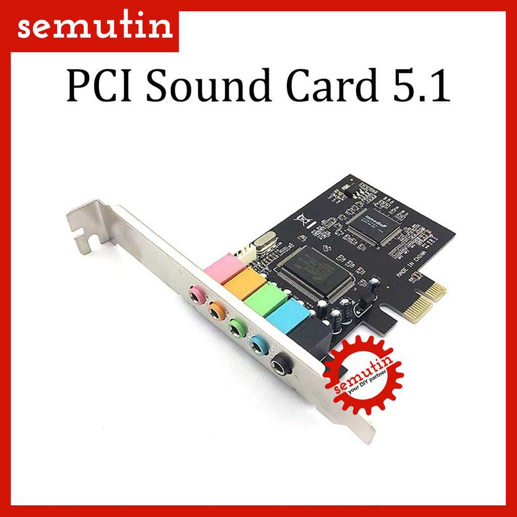Jual PCI Sound Card 5.1 / PCI-E Express Soundcard PC | Shopee Indonesia