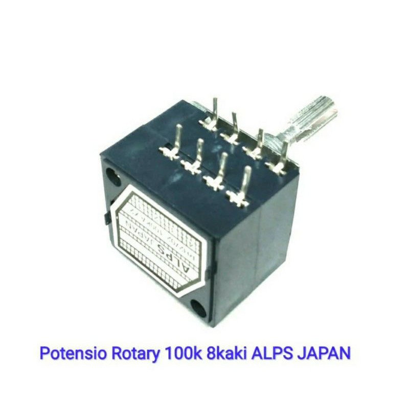 Jual Potensio Rotary ALPS 100K 8 Kaki Made in Japan | Shopee Indonesia
