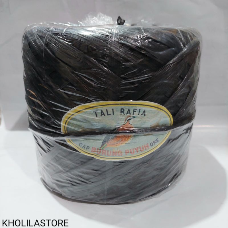 Jual Tali Rafia Hitam 1kg Full Cap Puyuh | Shopee Indonesia