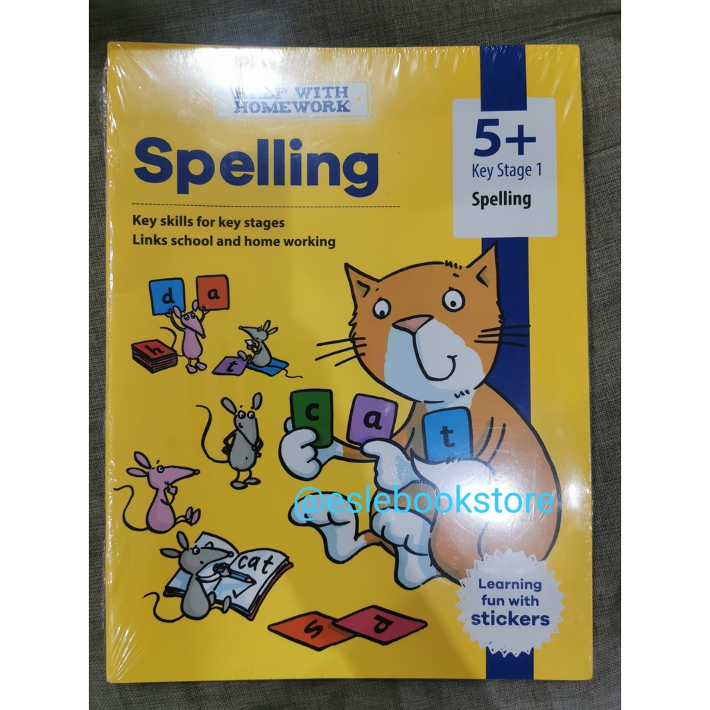 Jual Help with homework spelling WorkBook (5+) | Shopee Indonesia