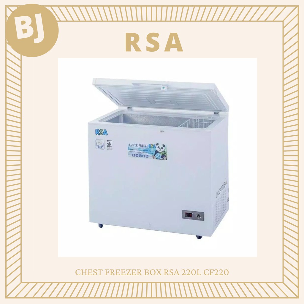 Jual CHEST FREEZER BOX RSA 220 L CF220#MURAH | Shopee Indonesia