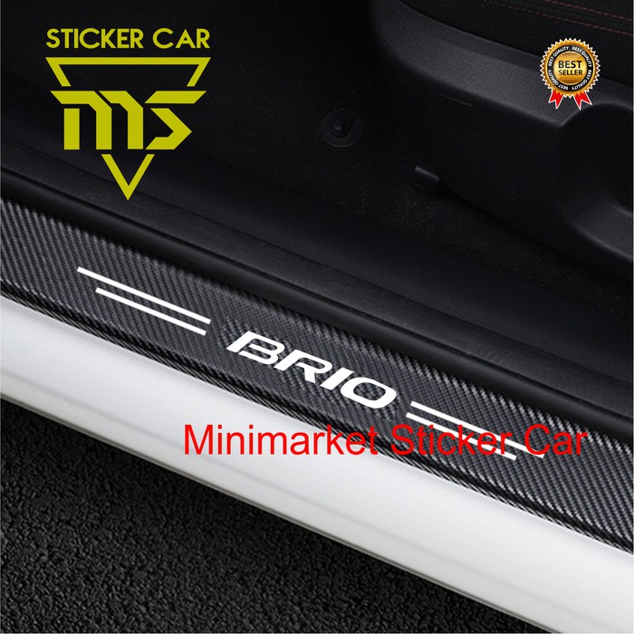 Jual stiker brio sticker mobil honda brio karbon fiber 3d protector ...
