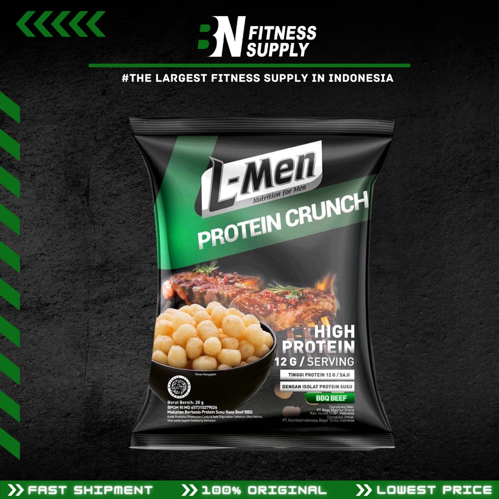 Jual L-Men Protein Crunch / Snack Protein | Shopee Indonesia