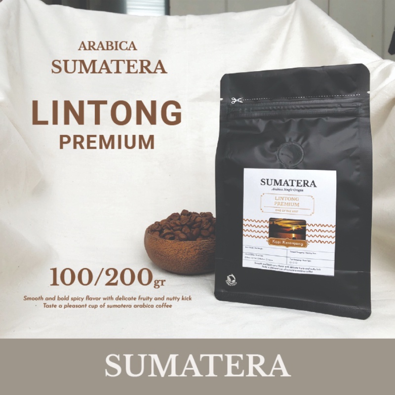 Jual Arabica Sumatera Lintong Premium Kopi Bean, Bubuk 100-200gr ...
