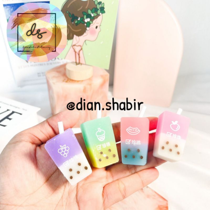 Jual penghapus kecil boba eraser penghapus unik penghapus lucu ...