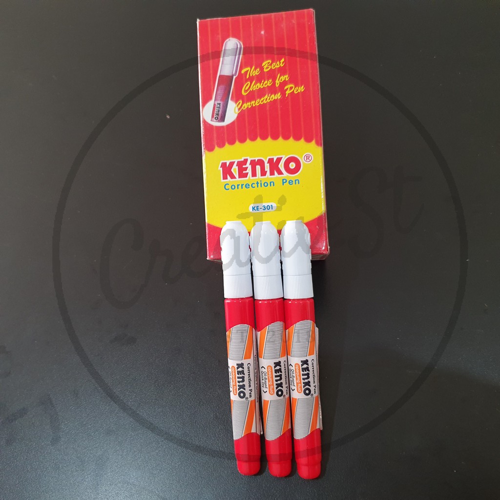 Jual KENKO Tip-Ex Cair Correction Fluid Ke-301 Original | Shopee Indonesia
