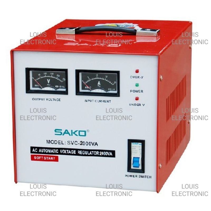 Jual Stabilizer SAKO SVC-2000VA Automatic Voltage Regulator 2000 Watt Stabil 2000 W | Shopee ...