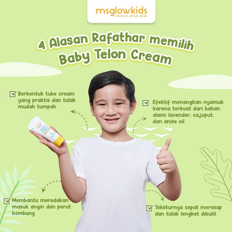 Jual baby telon cream ms glow kids (FREE GELANG ANTI NYAMUK) | Shopee ...