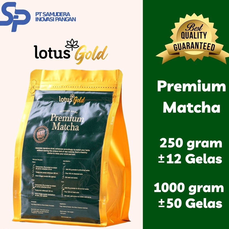 Jual Lotus Gold Premium Matcha Powder - Bubuk Minuman Rasa Matcha ...