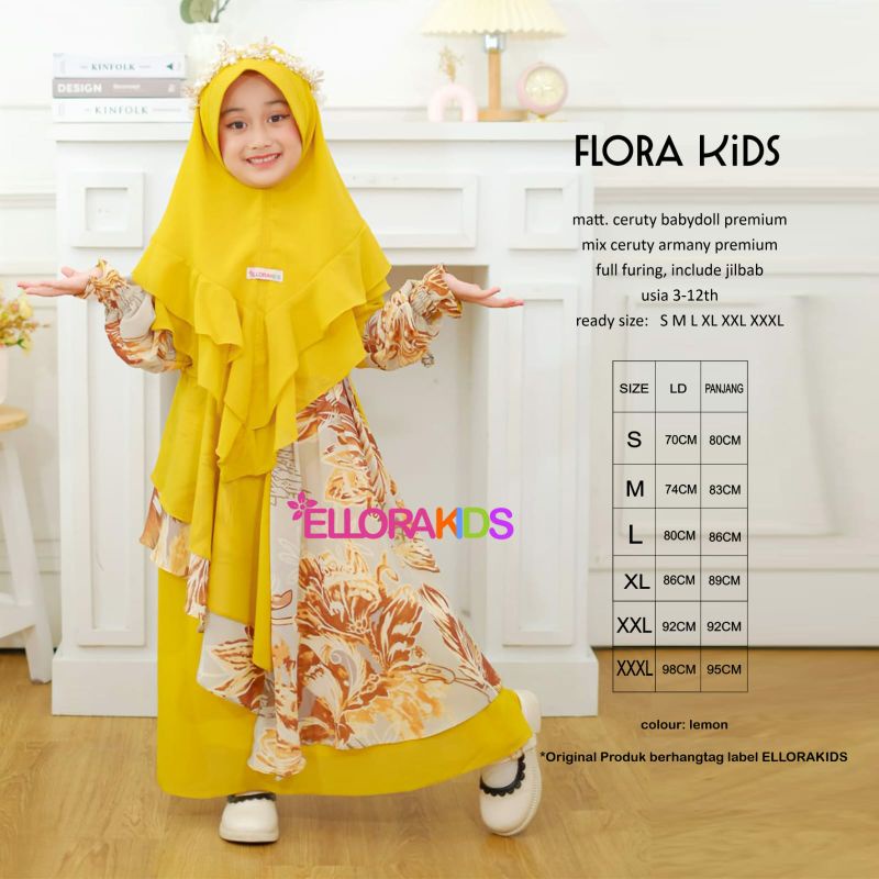 Jual FLORA SYAR'I KIDS BY ELLORA | Shopee Indonesia