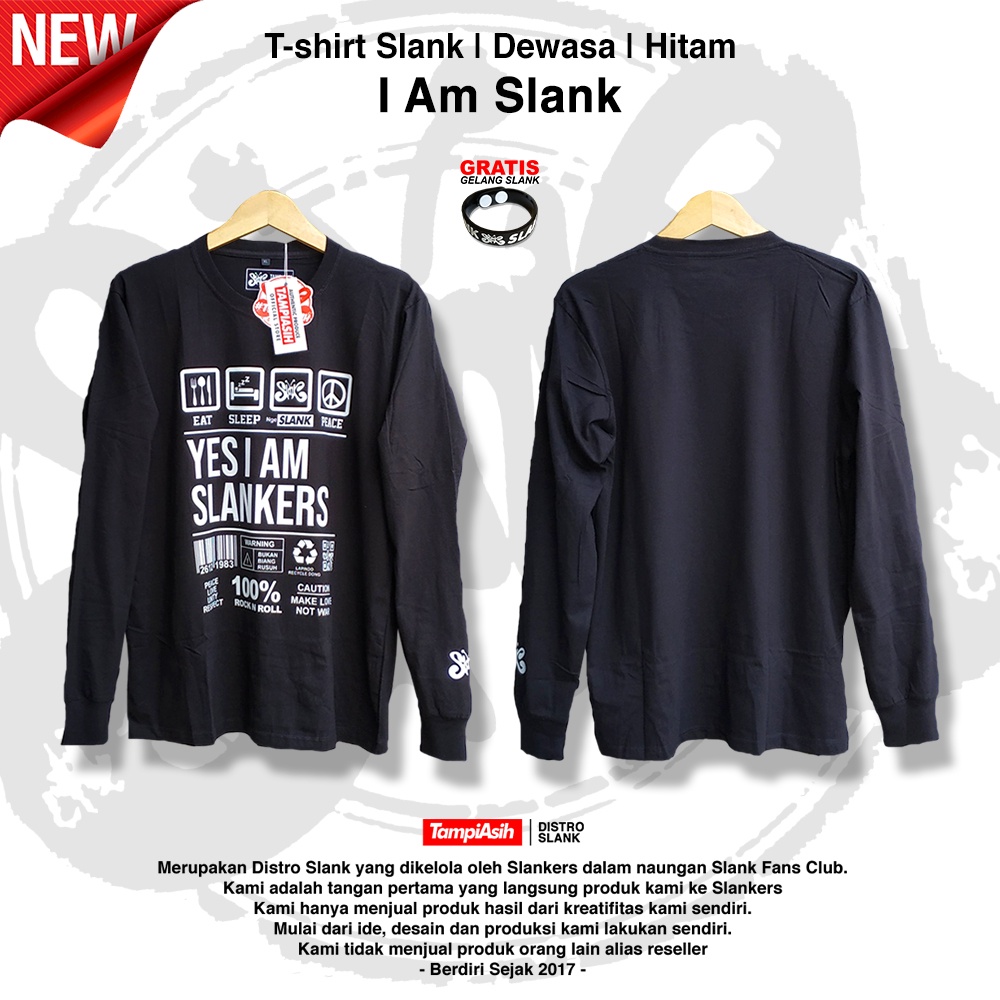 Jual YES I AM SLANK - HITAM - LENGAN PANJANG - ORIGINAL MADE IN ...
