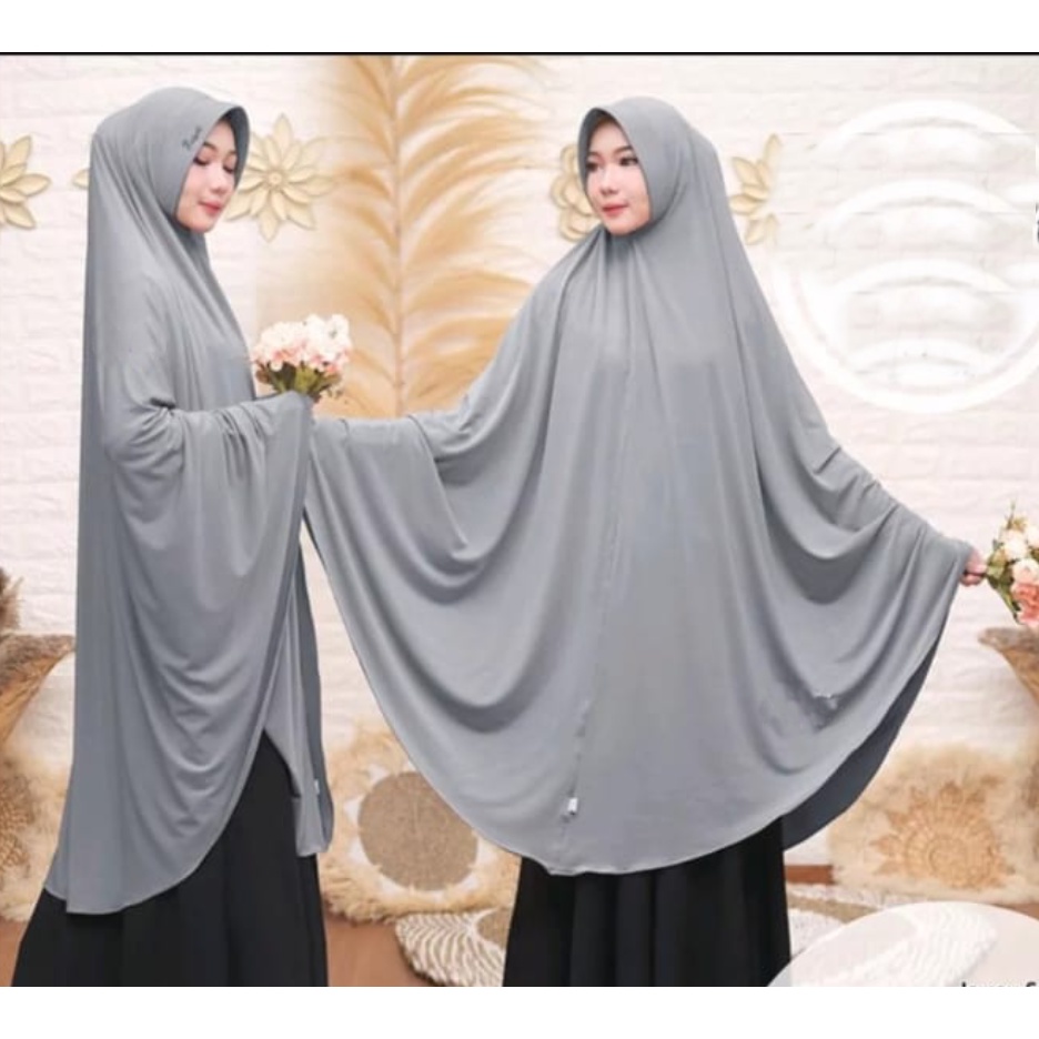 Jual Jilbab Syari Super Jumbo XXXXL Polos Jersey Premium Khimar Syari Super Jumbo | Shopee Indonesia
