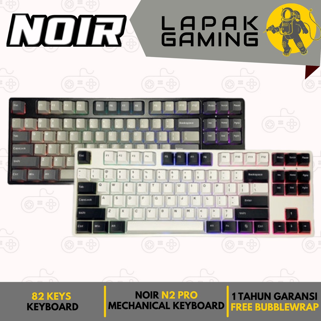 Jual Noir N2 Pro TKL Mechanical Gaming Keyboard Wireless Bluetooth ...