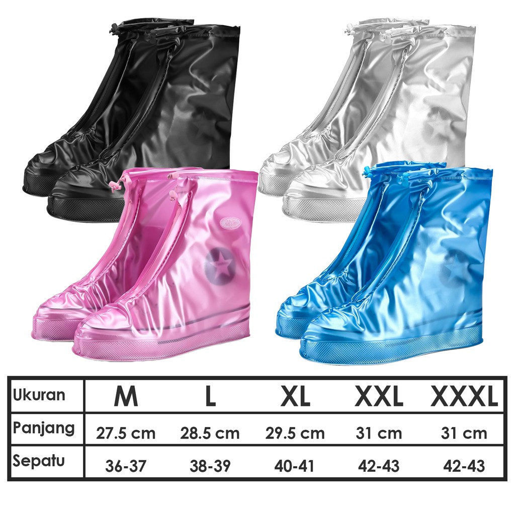 Jual Suksestech Cover Sepatu Karet M - 3XL Anti Air sarung Sepatu jas ...