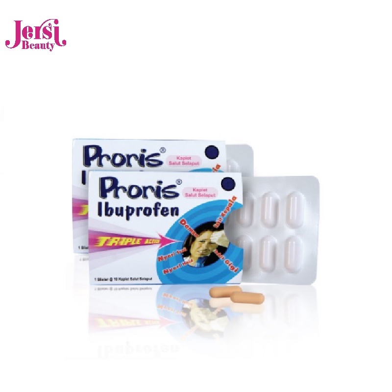 Jual Proris Kaplet Ibuprofen Triple Action 1 Blister@10 Kaplet/ Obat ...