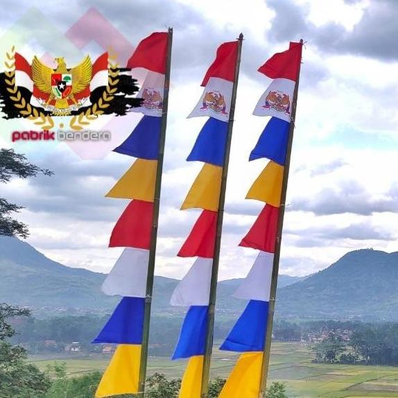 Jual Monggo] Bendera Merah Putih Umbul Umbul 8 Gergaji Sablon Garuda | Shopee Indonesia