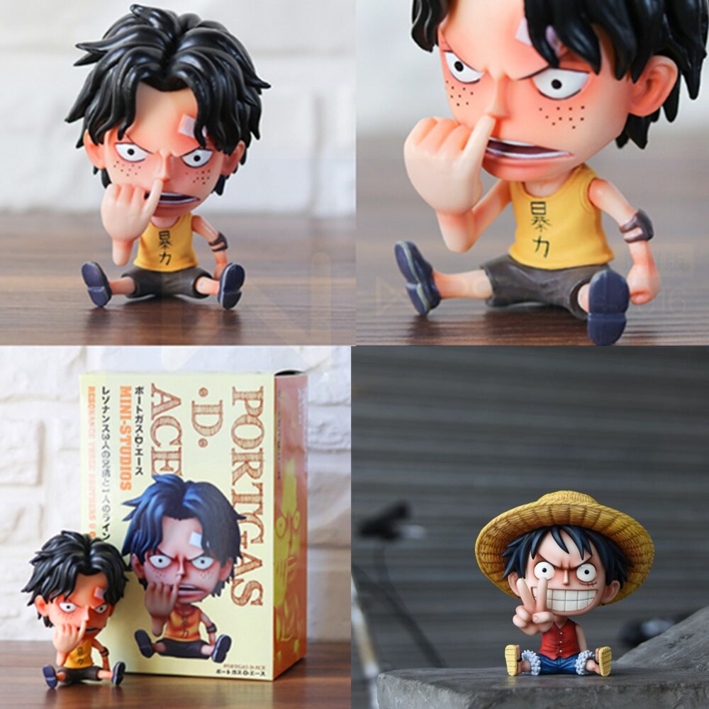 Jual Action Figure Mini Studio One Piece Portgas Ace Nose Finger ...