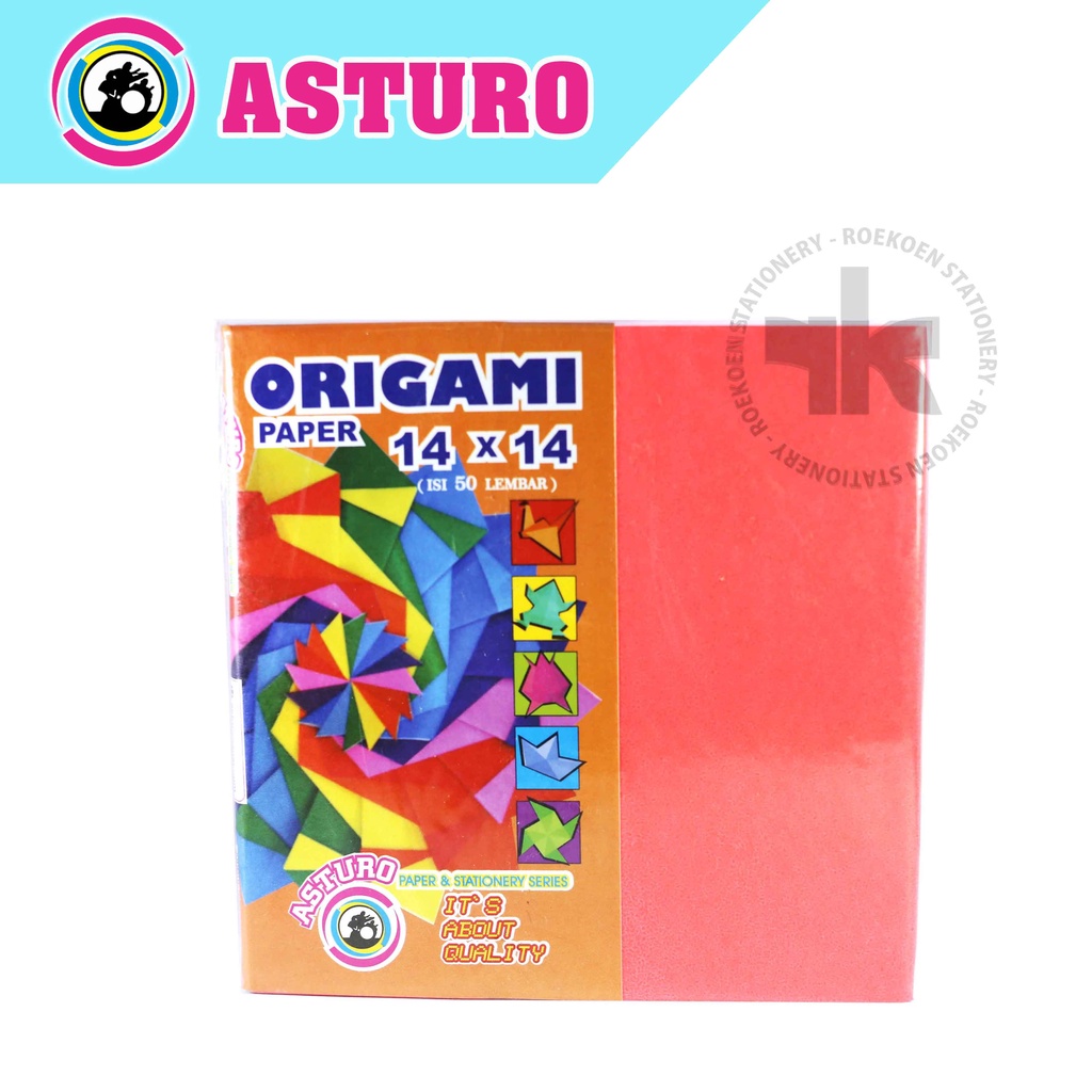 Jual Asturo Origami Paper Kertas Lipat 14x14cm Single Side (50 Sheets ...