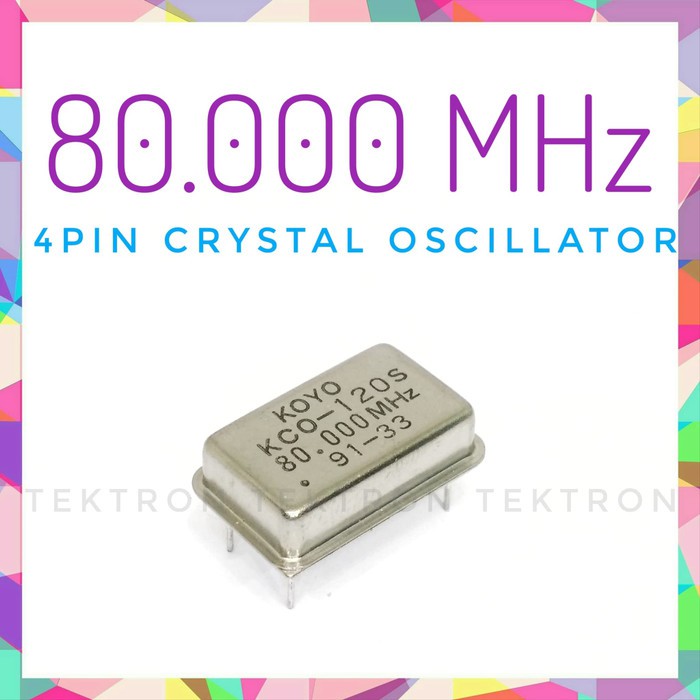 Jual Crystal Oscillator 4pin 80MHz xtal kristal osilator | Shopee Indonesia