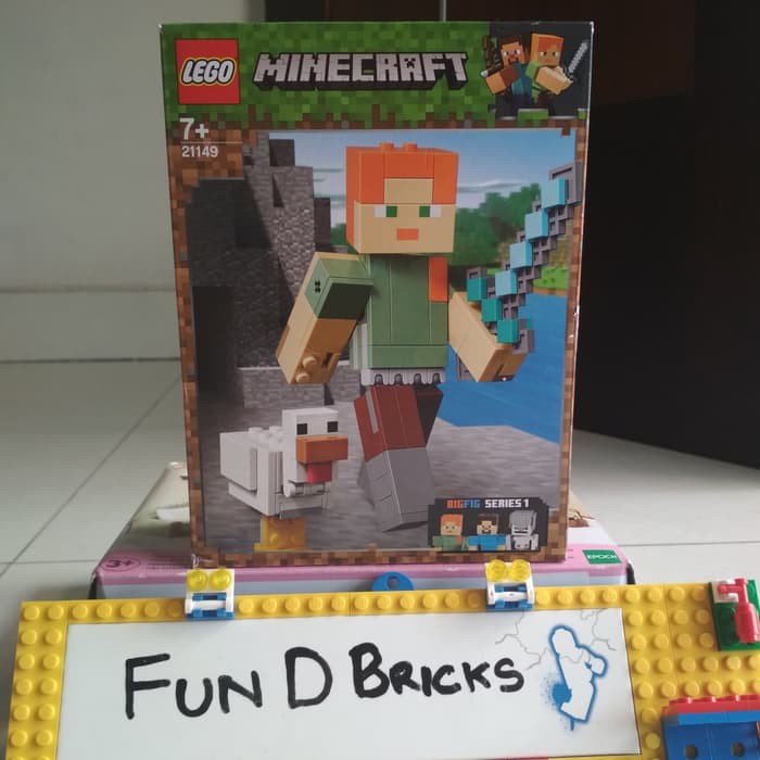 Jual LEGO Minecraft 21149 Alex With Chicken | Shopee Indonesia